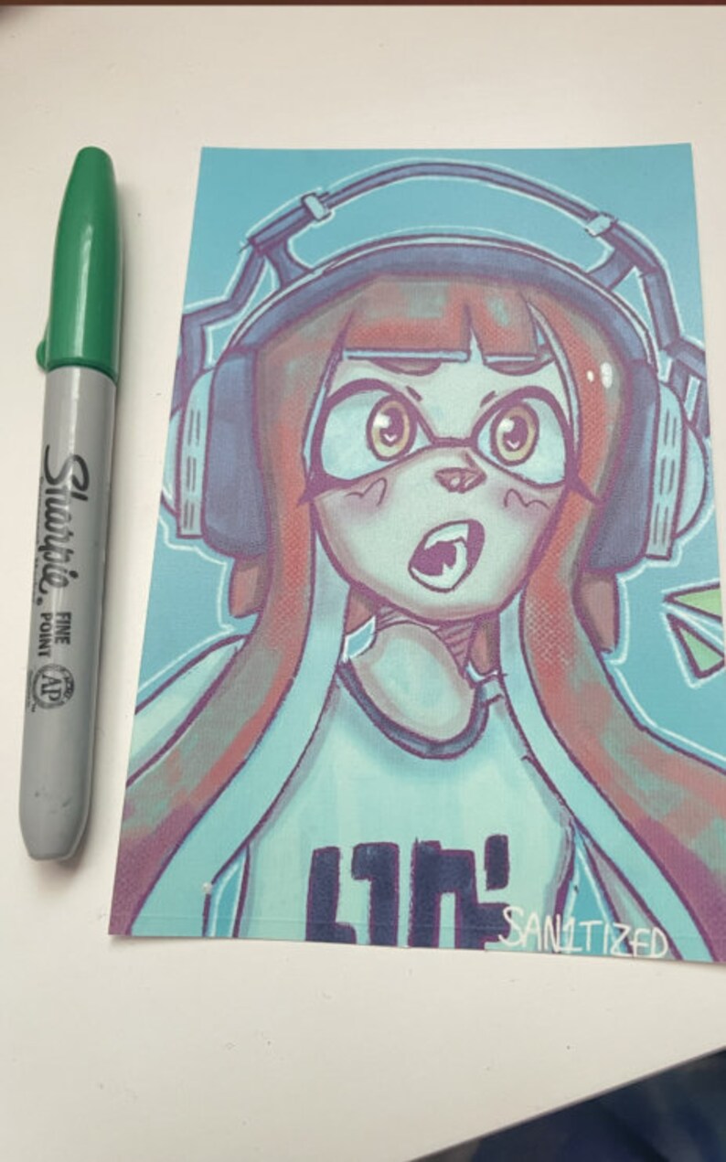 Splatoon Inkling Girl Art Print - Etsy