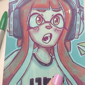 Splatoon Inkling Girl Art Print - Etsy