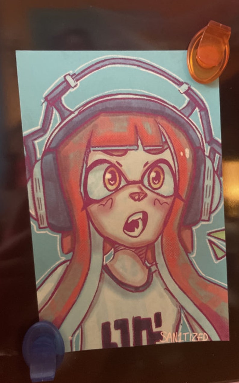 Splatoon Inkling Girl Art Print - Etsy