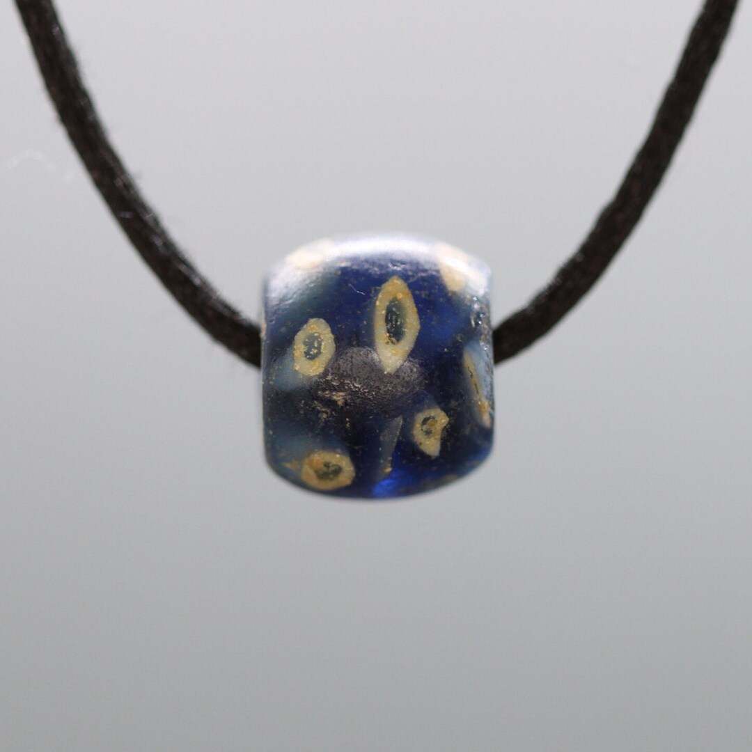 Medieval Viking Evil Eye Bead Necklace. Blue Eye Bead. Viking Charm ...