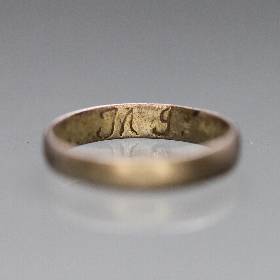 Ancient Medieval Silver Ring With Initials. Name Ring. Monogram Ring ...
