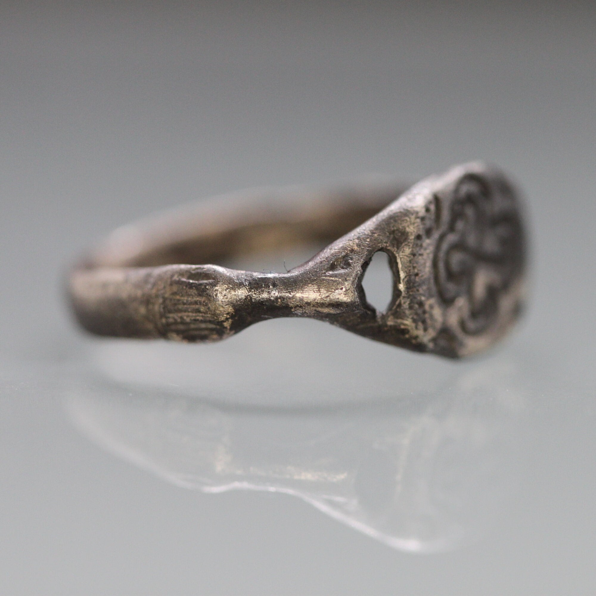 Ancient Medieval Viking Silver Swastika Ring. Sun Cross Ring. Viking ...