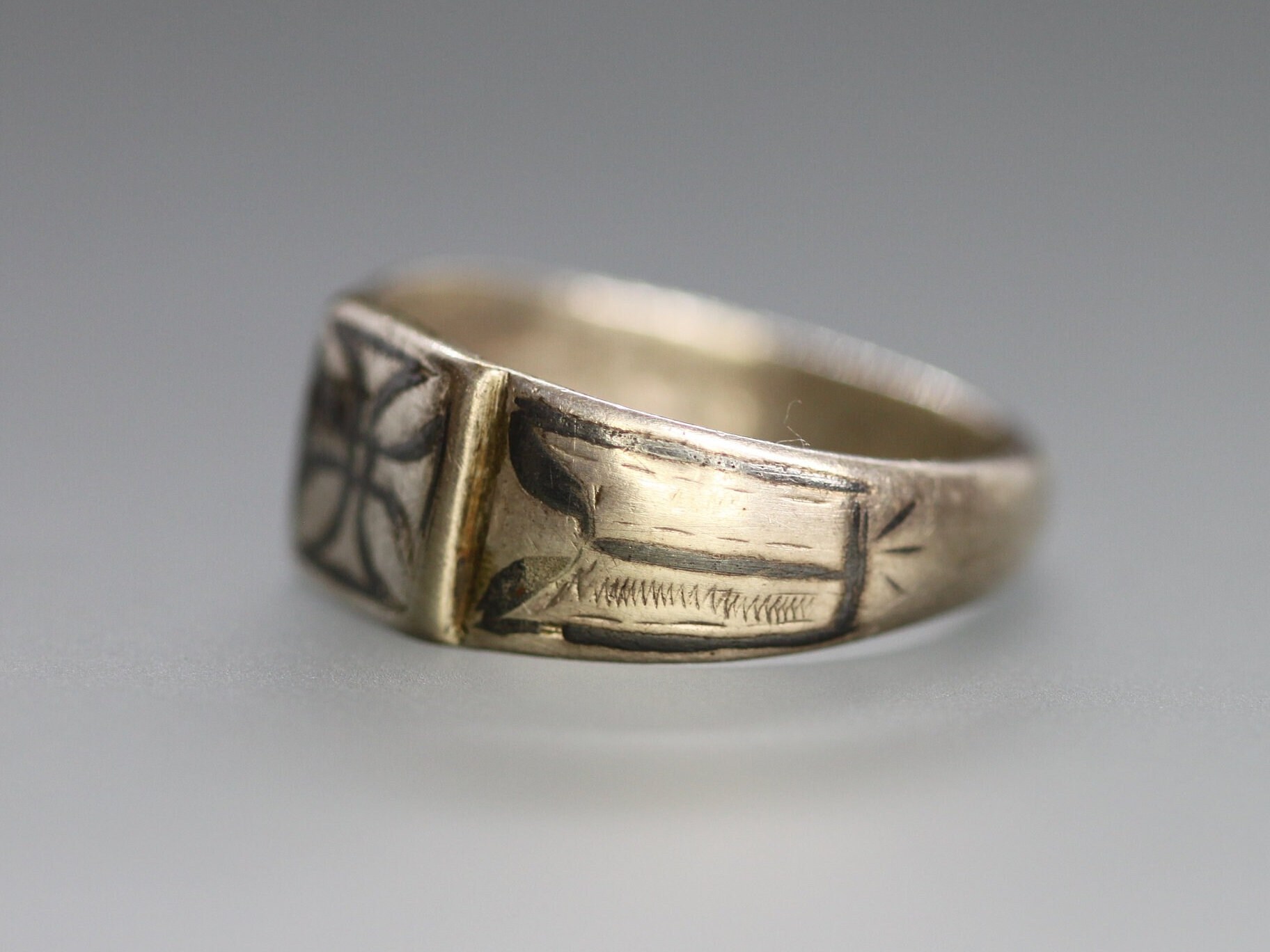 Antique WW1 Silver Ring. Iron Cross Ring. Military Award. World War 1 ...