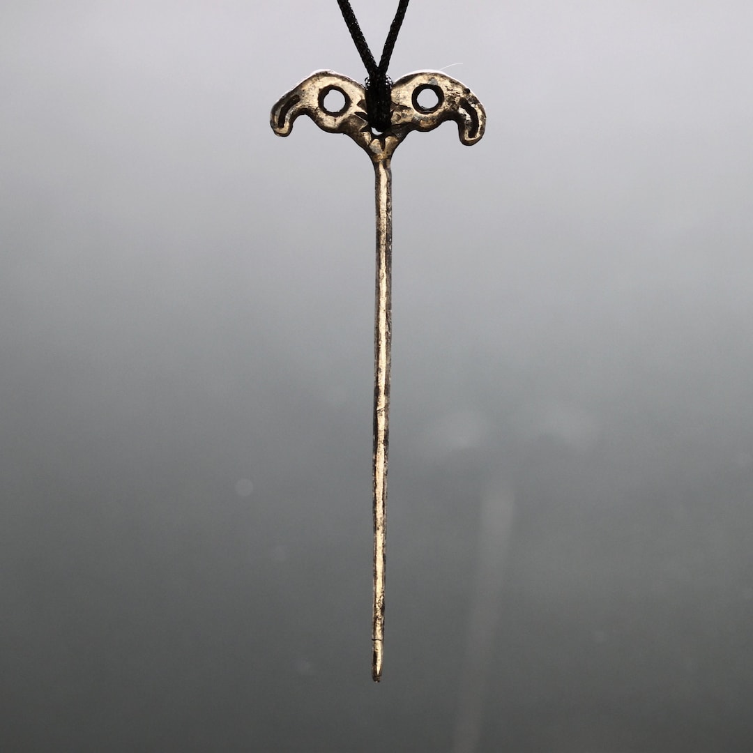 Ancient Medieval Viking Silver Raven Pin. Viking Artifact. Viking ...