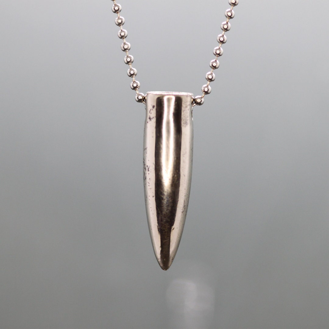 WW2 Necklace Bullet Pendant. WWII Bullet Necklace. Bullet Jewelry. Gun ...