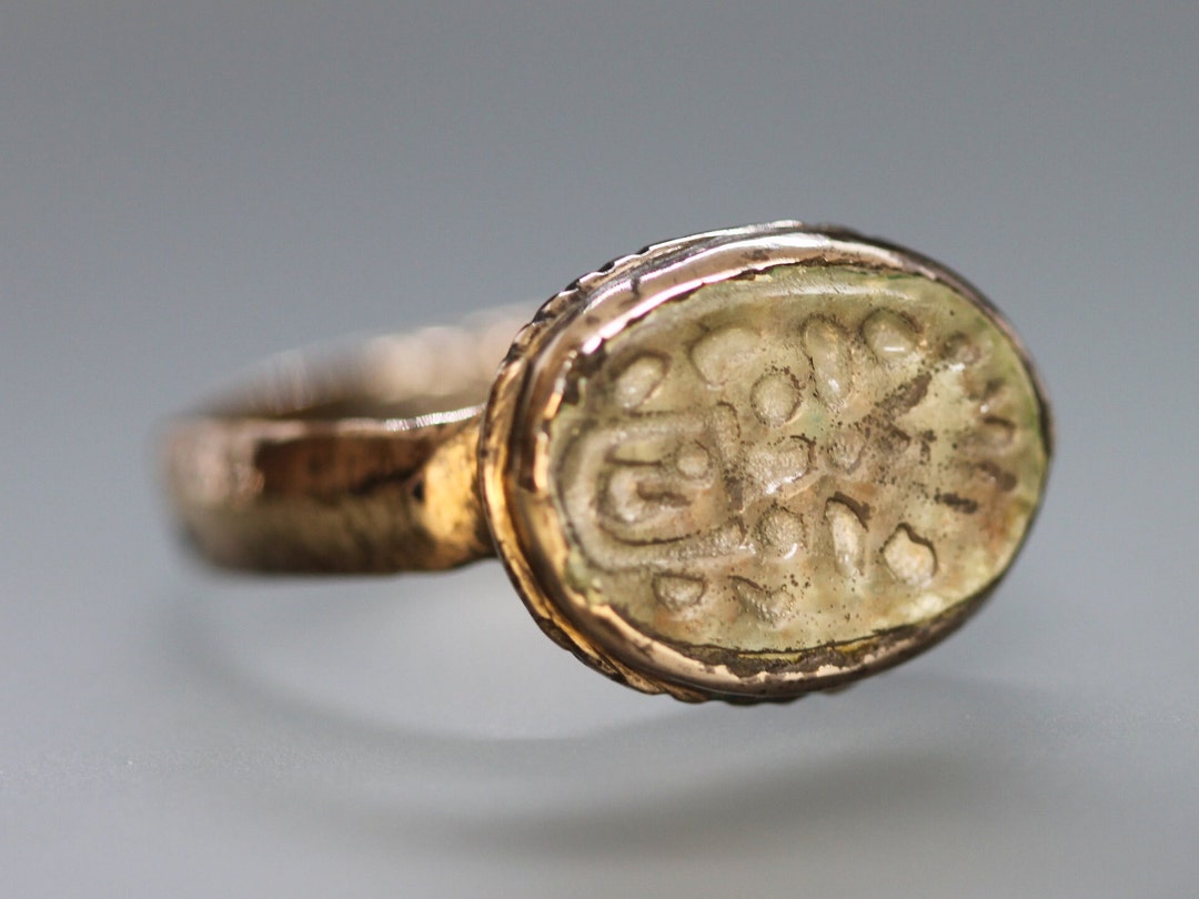 Medieval Coat of Arms Ring. Ancient Signet Ring. Seal Ring. Artifact ...