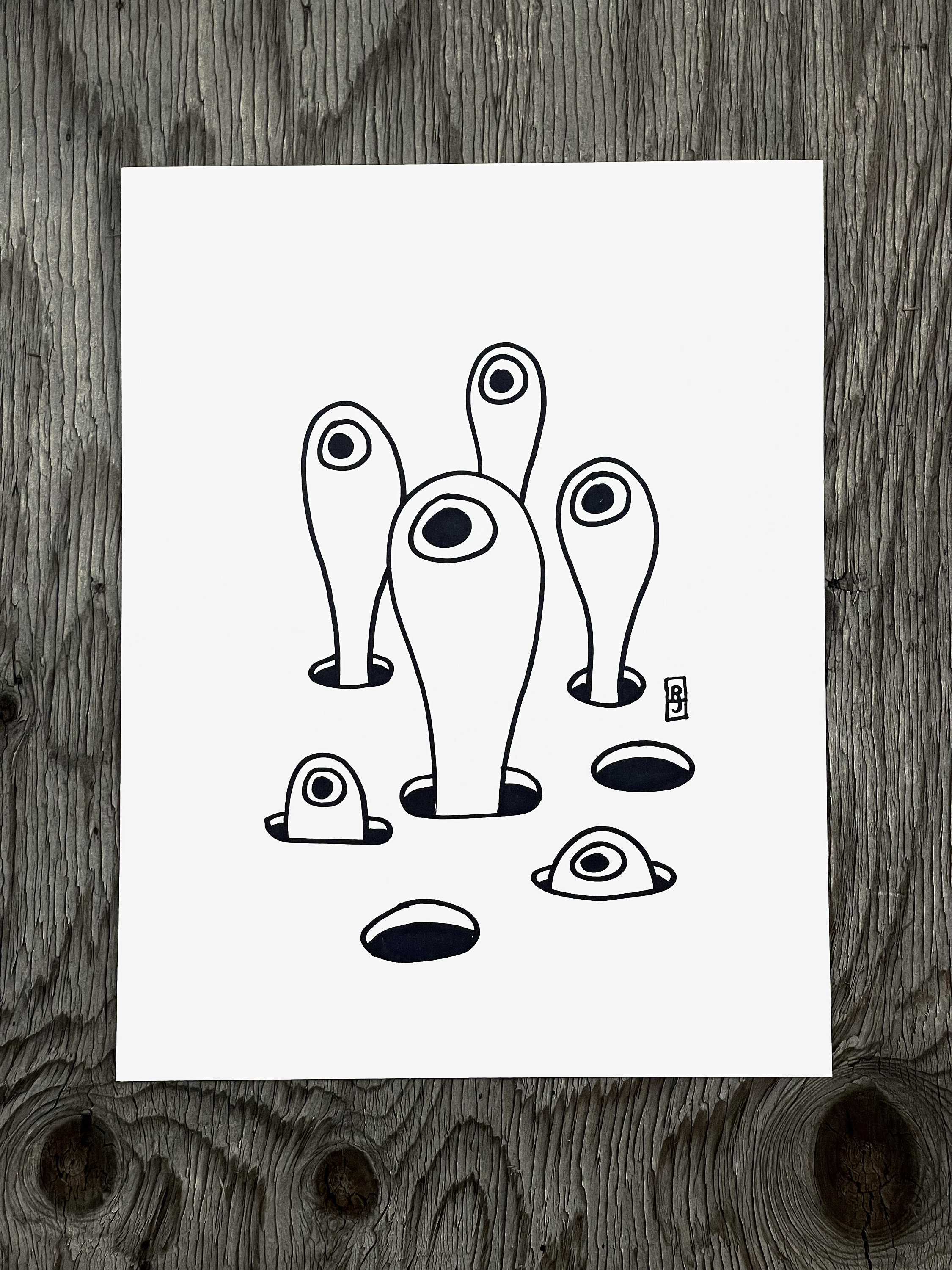 Original Art Eye Spy Drawing With Doofus - Etsy Australia