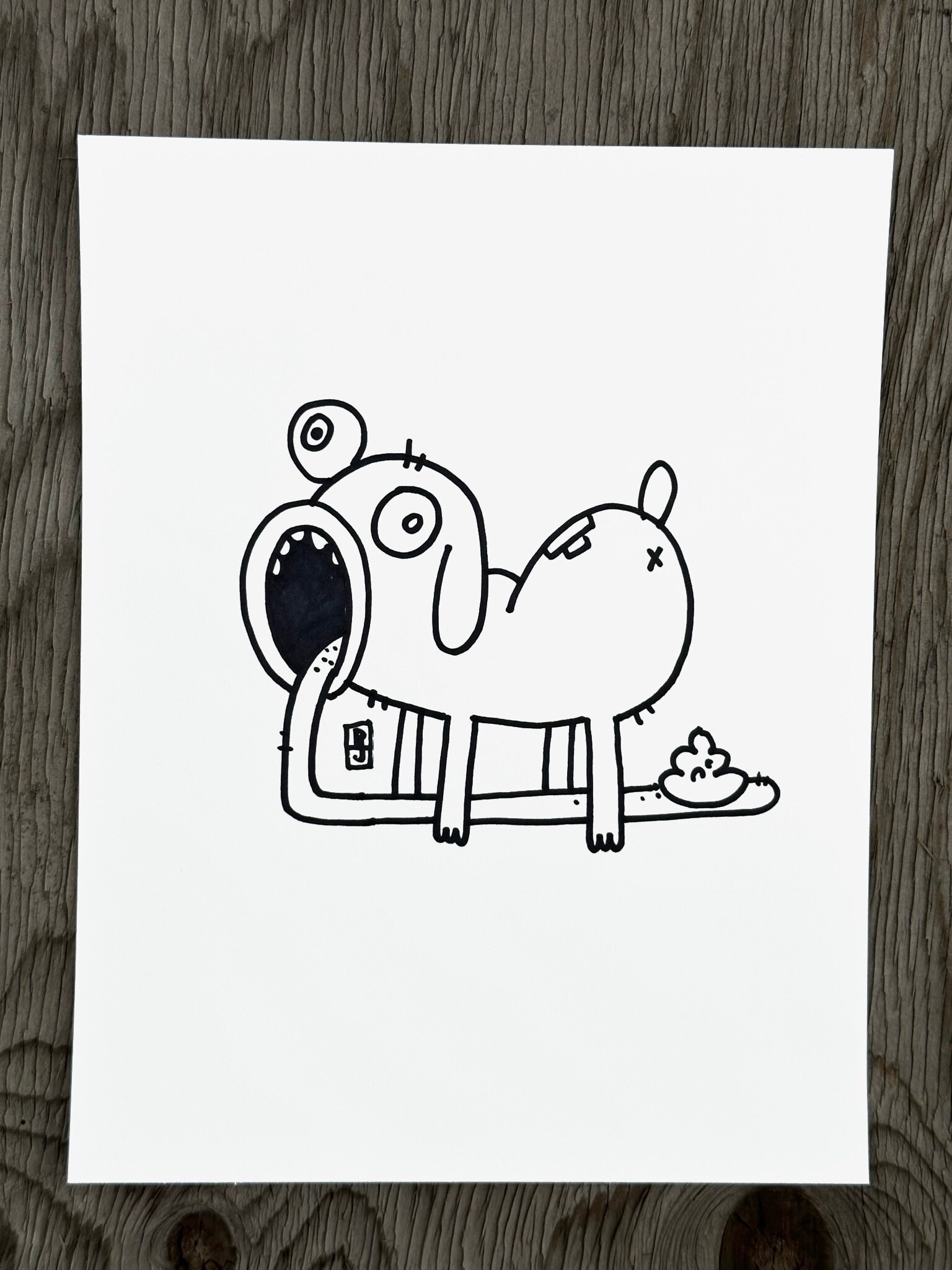 Original Art - Say Ahhh - Drawing With Doofus - Etsy