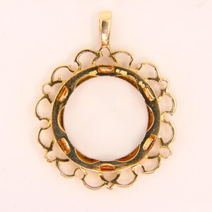 Vintage 9ct Gold Half Sovereign Gold Coin Display Pendant Hallmarked ...