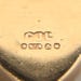 Vintage 9ct Heart Lock Georg Jensen Gold Charm Padlock Closer Pendant ...