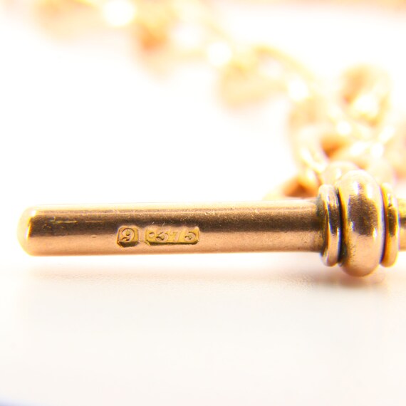 Antique 9ct Rose Gold Albert Watch Chain Guard Chain … - Gem