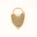 Vintage 9ct Heart Lock Georg Jensen Gold Charm Padlock Closer Pendant ...