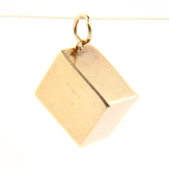 Vintage 9ct Ten Bob Emergency Break Glass Gold Charm … - Gem