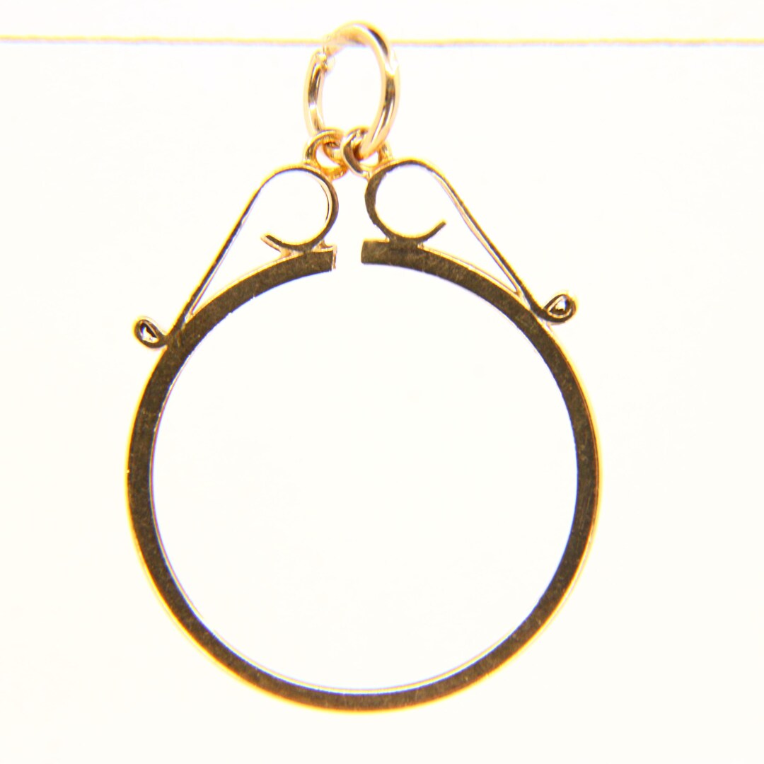 Vintage 9ct Full Sovereign Gold Frame Coin Display Pendant Yellow Gold ...