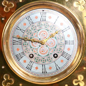 Antique Gothic Revival Gilt Brass Scottish Mantel Clock Circa 1870 by ...