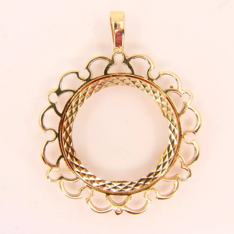 Vintage 9ct Gold Half Sovereign Gold Coin Display Pendant Hallmarked ...