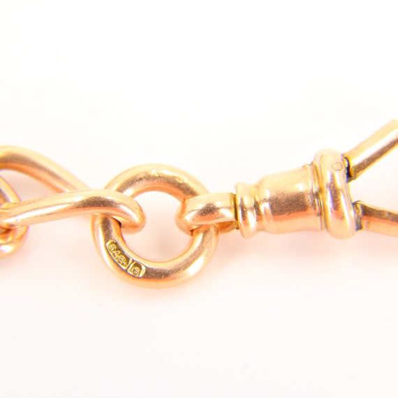 Antique 9ct Rose Gold Albert Watch Chain Guard Chain … - Gem