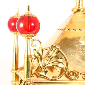 Antique Gothic Revival Gilt Brass Scottish Mantel Clock Circa 1870 by ...