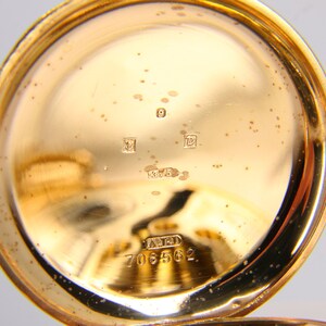 Vintage 9 Carat Half Hunter Pocket Watch Roldor 17 Jewel Hallmarked 1/2 ...