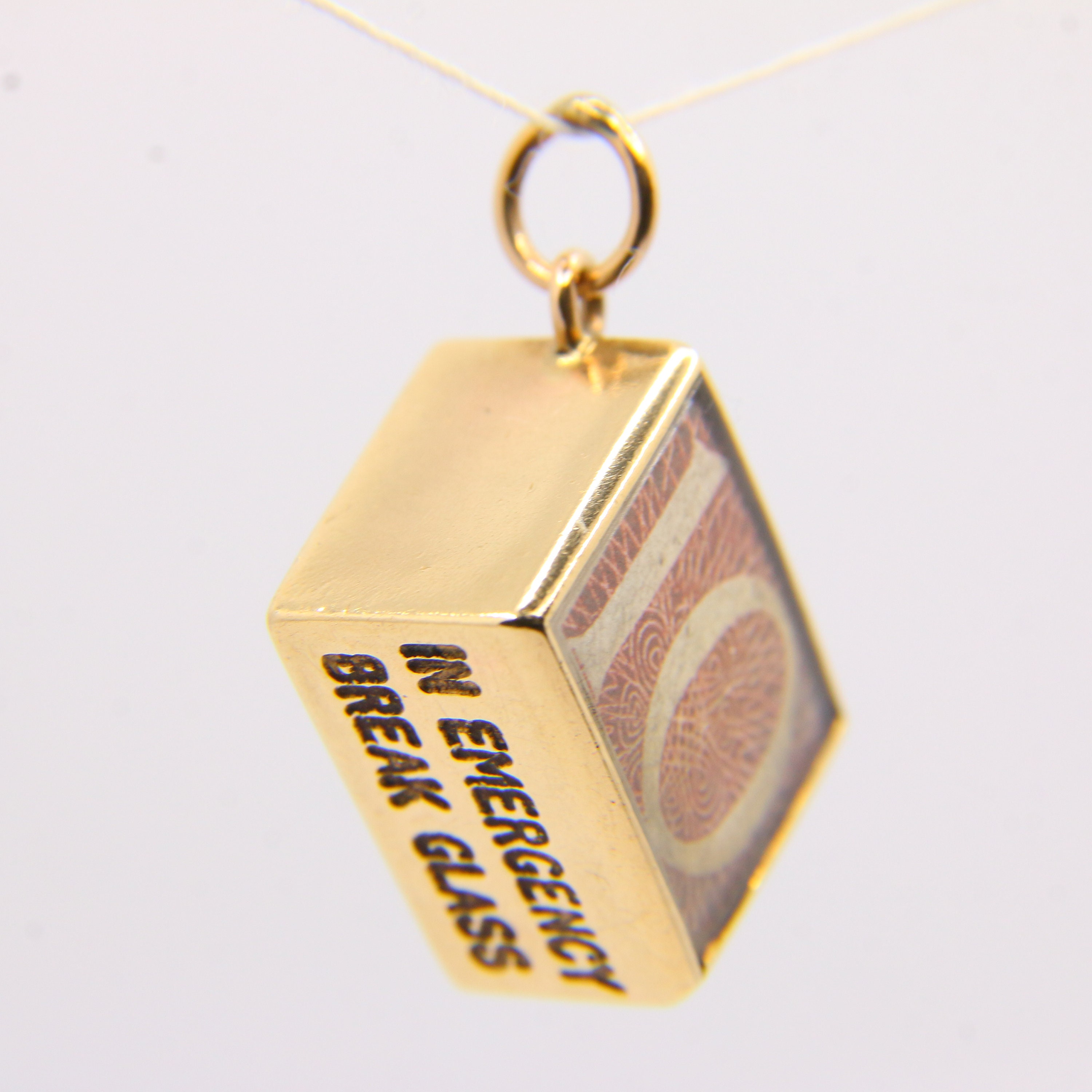 Vintage Ten Bob Emergency Break Glass Gold Charm 10 Shilling - Etsy