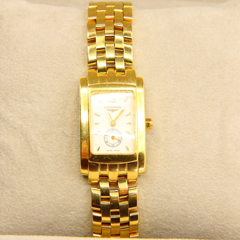 18ct Gold Longines Dolcevita Quartz 23mm 18 Carat Yellow Gold Watch ...
