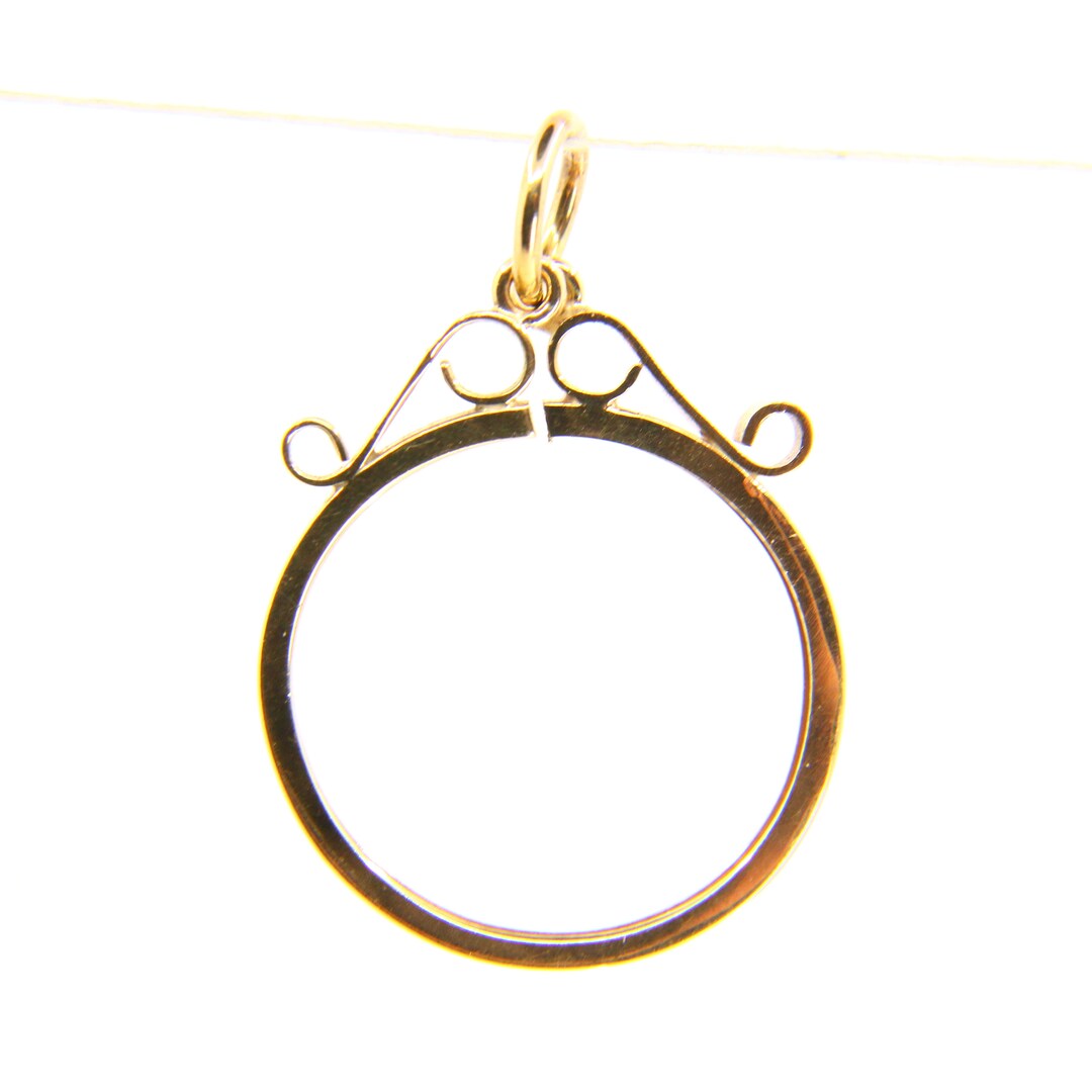 Vintage 9ct Gold Half Sovereign Gold Coin Display Pendant Gold 1/2 ...