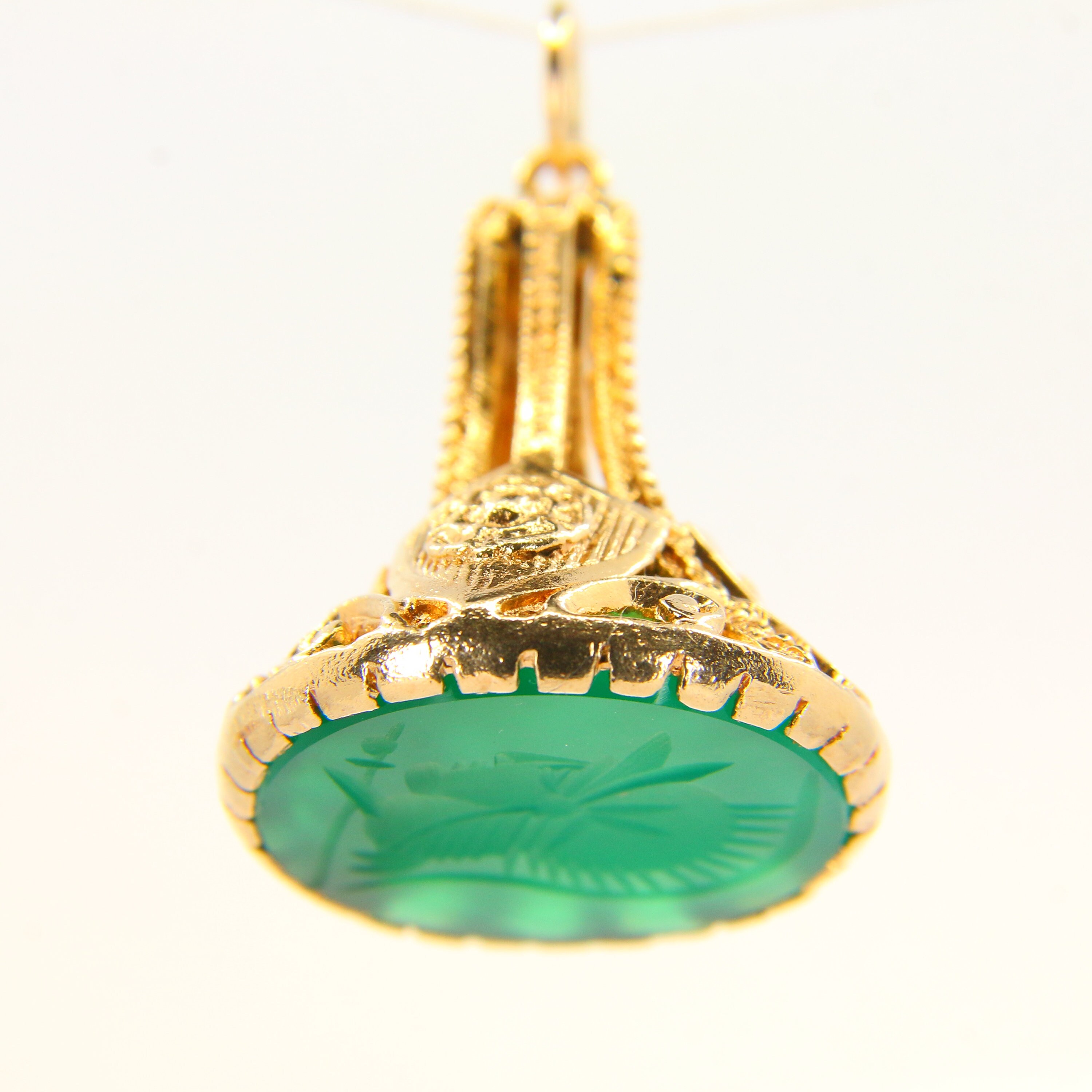 9ct Gold Centurion Head Helmet Drop Pendant Charm Yellow Gold - Etsy