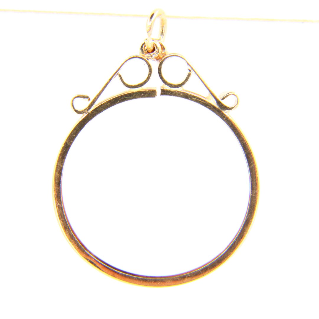 Vintage 9ct Full Sovereign Gold Coin Display Pendant Gold Sovereign ...
