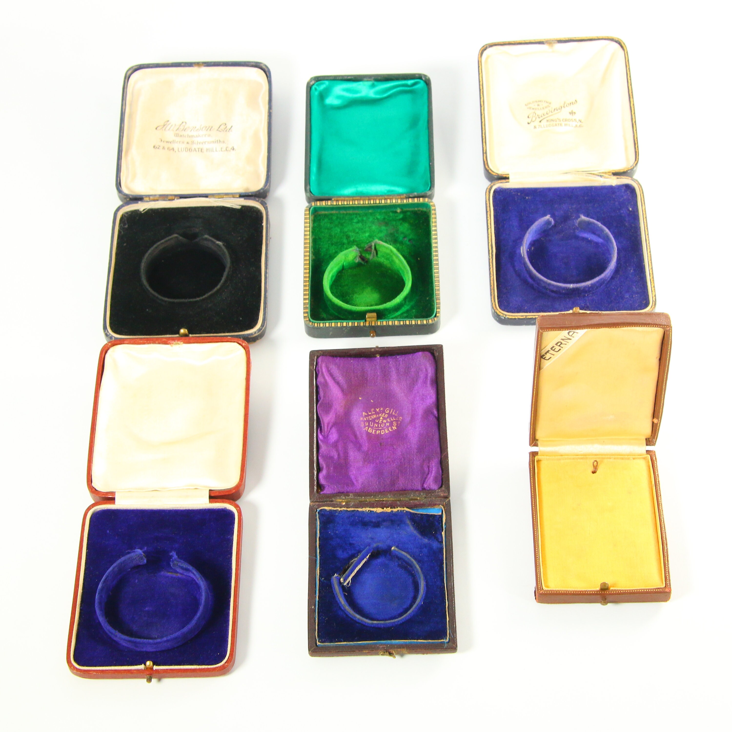 6 Pocket/fob Watch Presentation Boxes Benson London Antique & Vintage ...