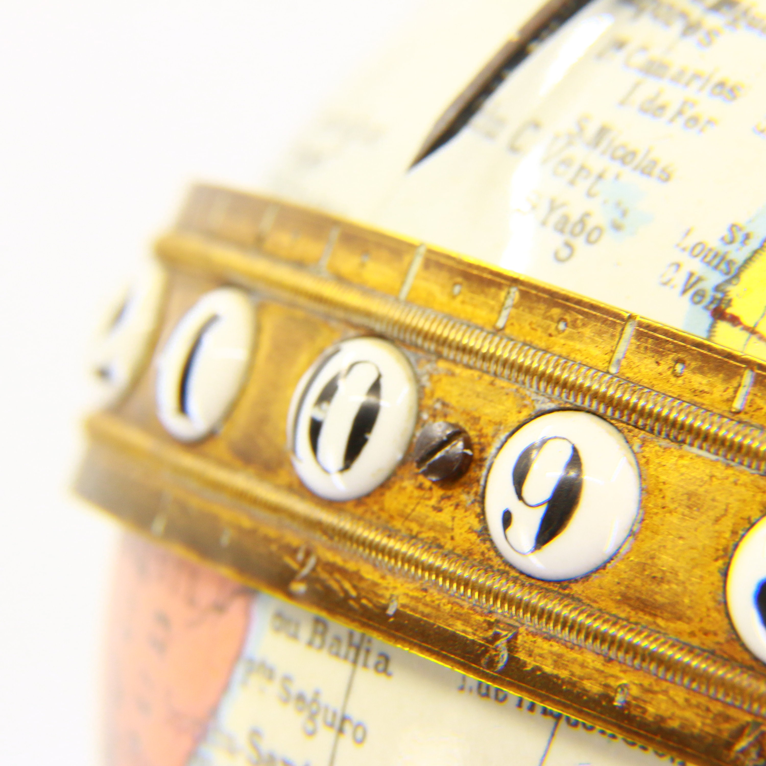 Antique Revolving World Globe Clock French Designer Antoine Redier ...