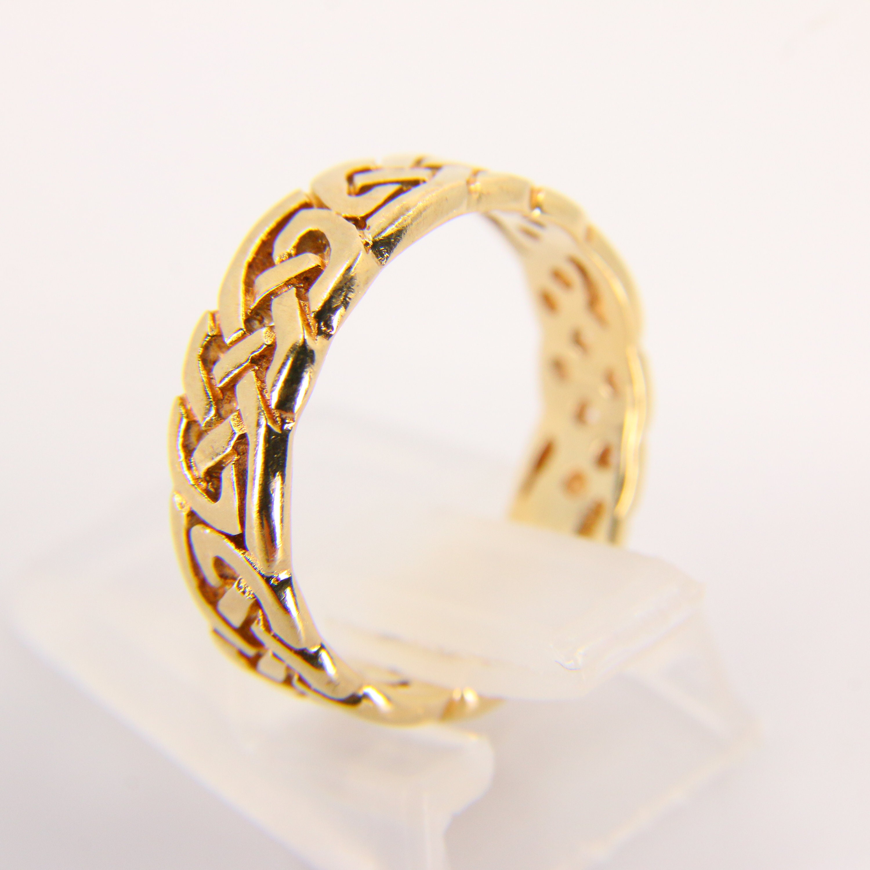 Vintage 9ct Celtic Gold Wedding Band Hallmarked Celtic Ring Uk Size K 1 ...
