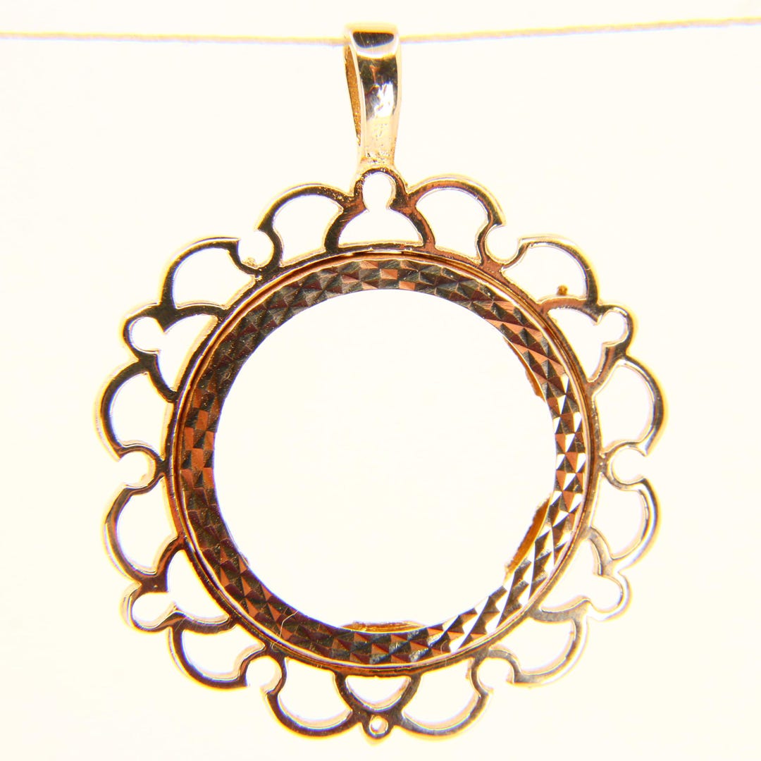 Vintage 9ct Gold Half Sovereign Gold Coin Display Pendant Hallmarked ...