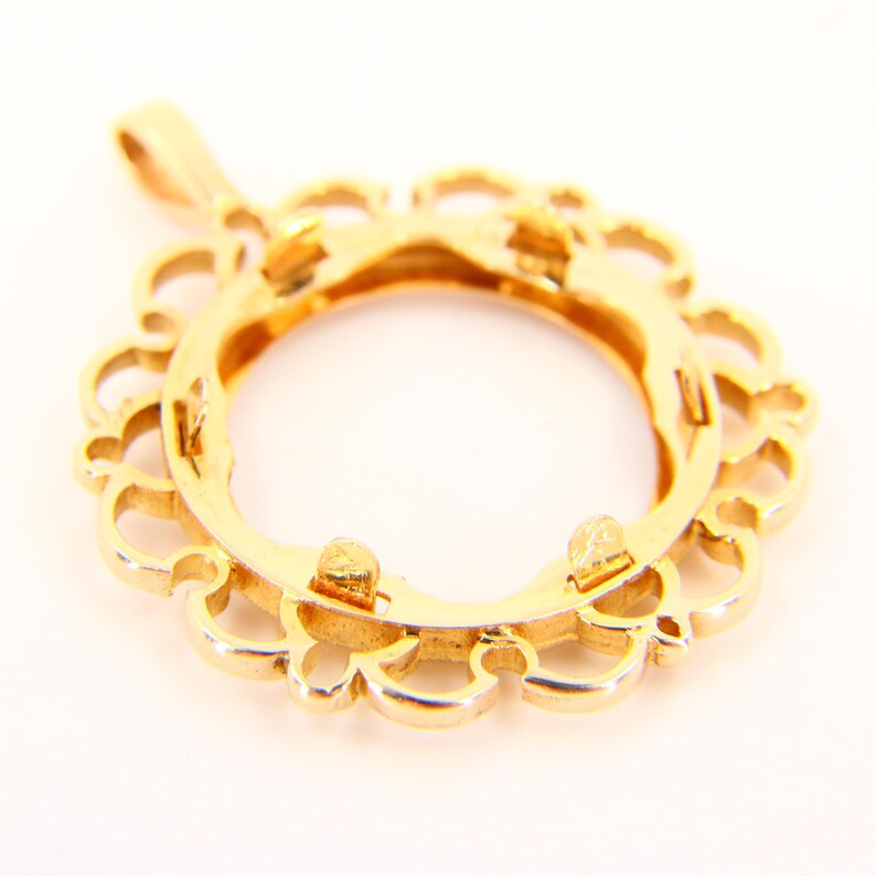 Vintage 9ct Gold Half Sovereign Gold Coin Display Pendant Hallmarked ...