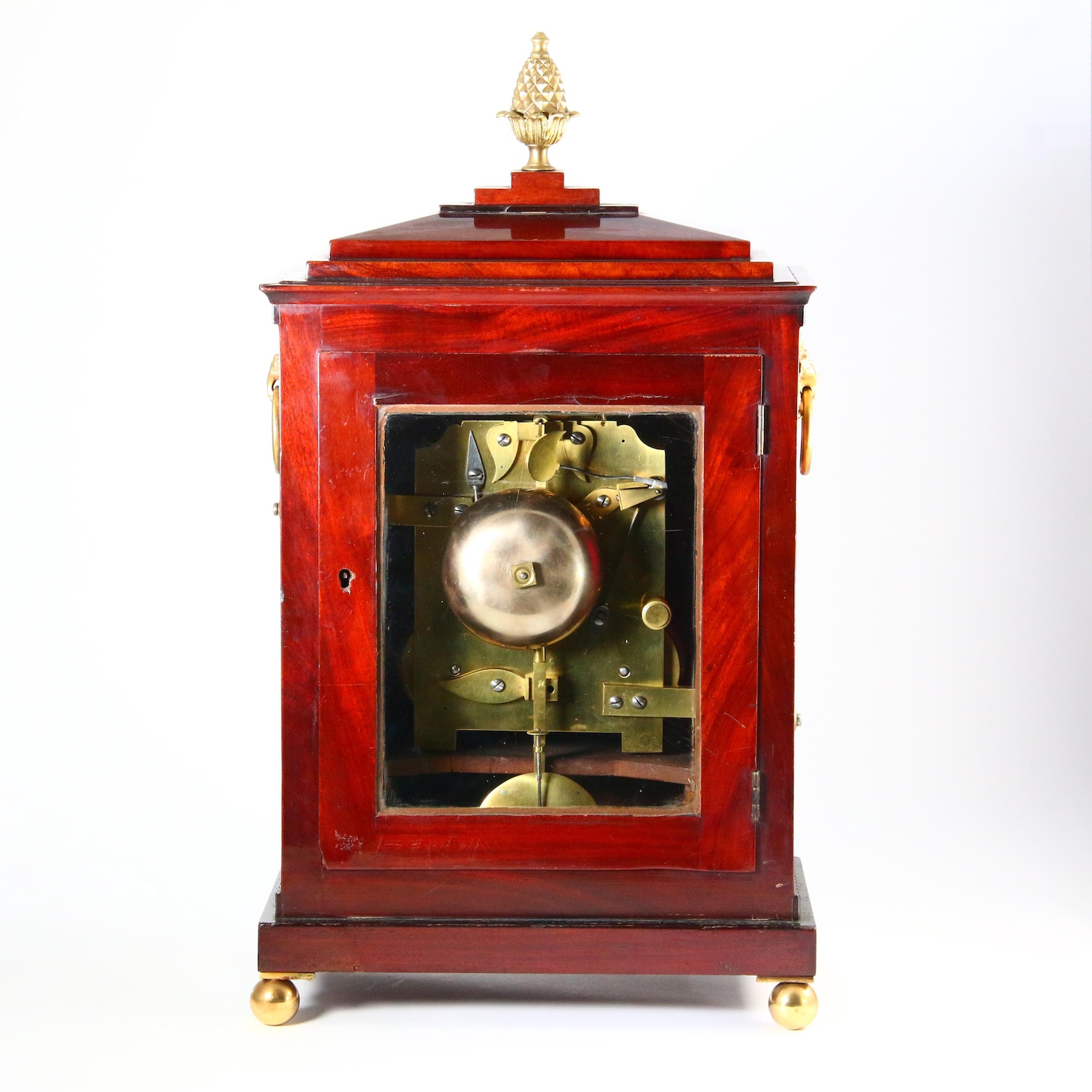 Richard Webster London Antique Regency Mahogany Bracket Clock Chime ...