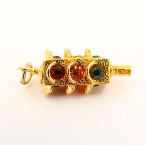 Vintage 9ct Yellow Gold Traffic Light Charm Pendant - Etsy