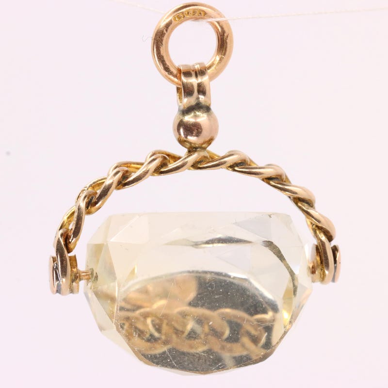 Citrine Spinner Pendant - Etsy