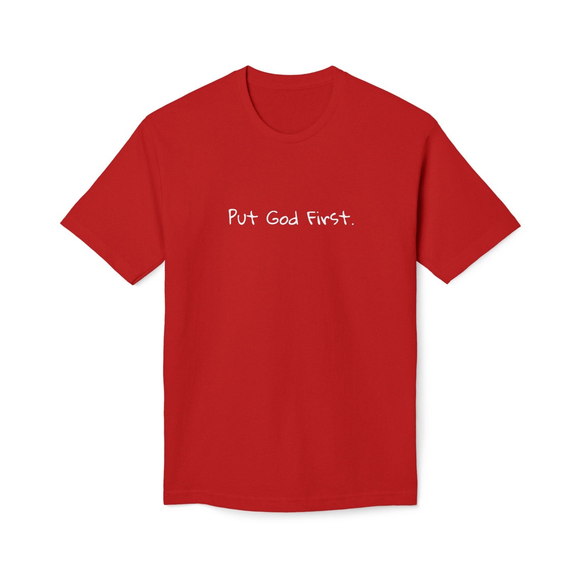 USA Made Christian Faith T-shirt -put God First Faith-inspired ...
