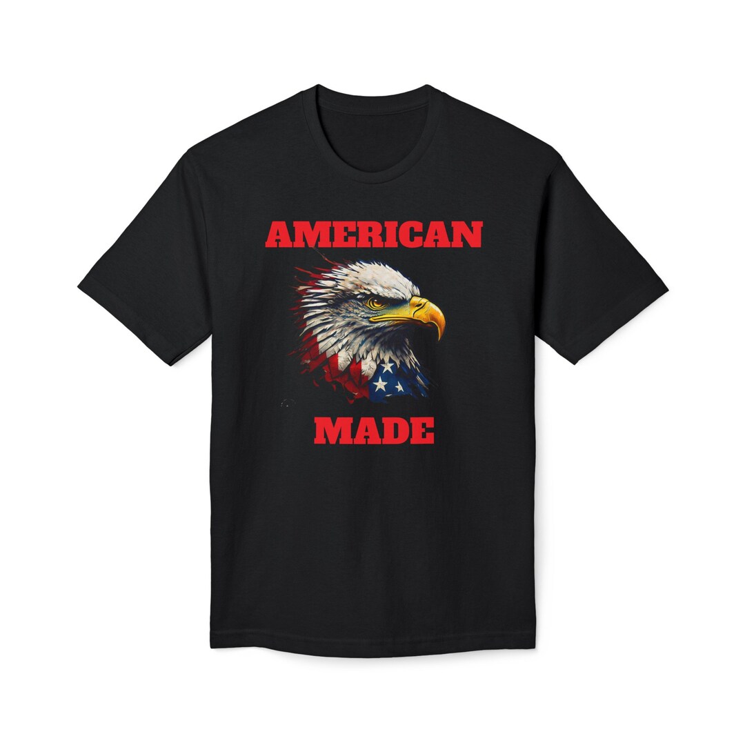 Vintage Made in USA Patriotic American Made American USA Midweight T ...