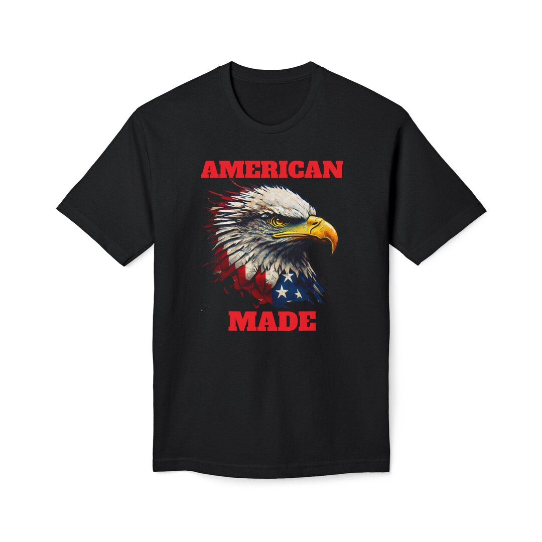 Made in USA Patriotic American Made Eagle T-shirt - Proudly Crafted in ...