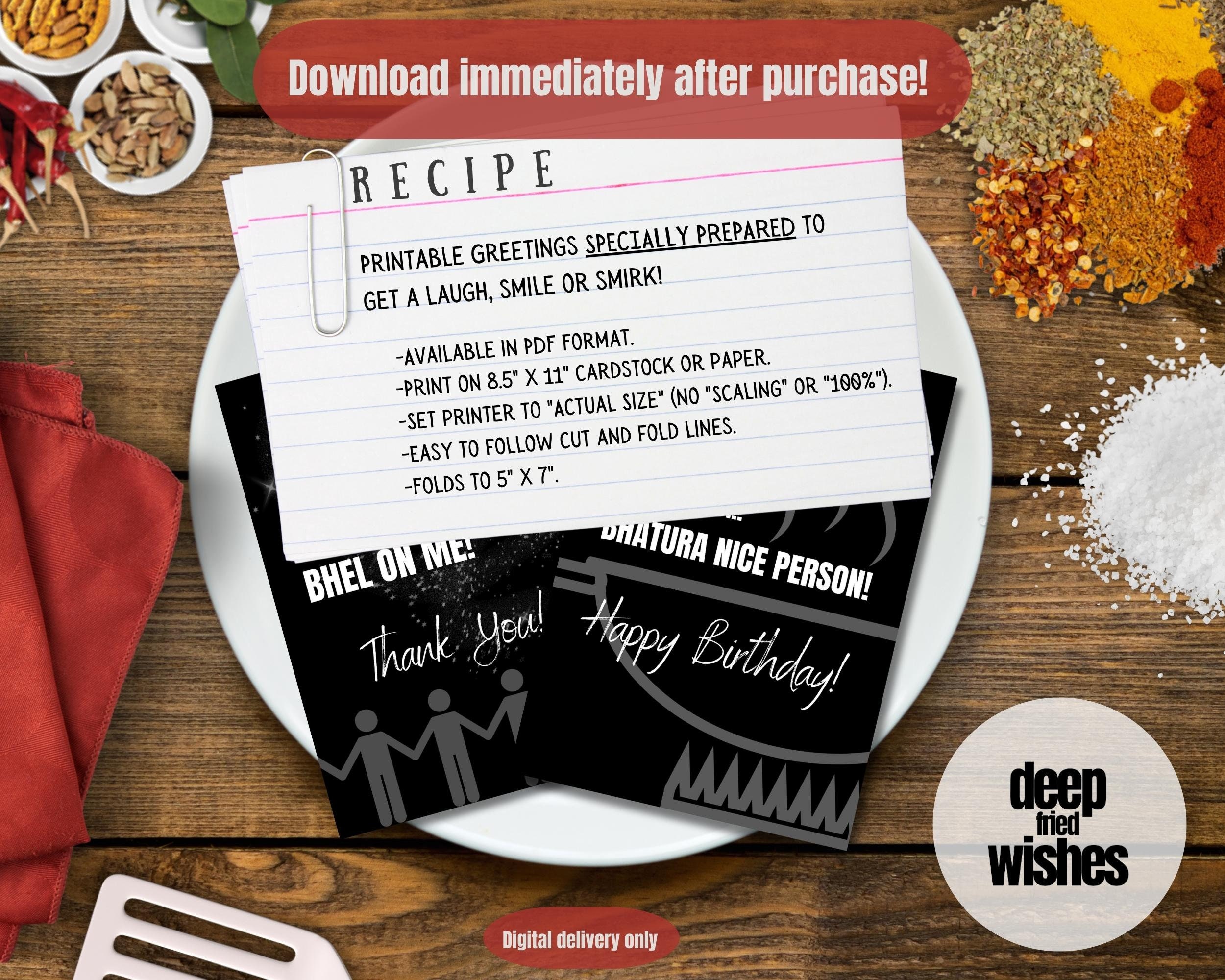 Indian Birthday Card, Funny, Printable Greeting Card, Card for Her ...