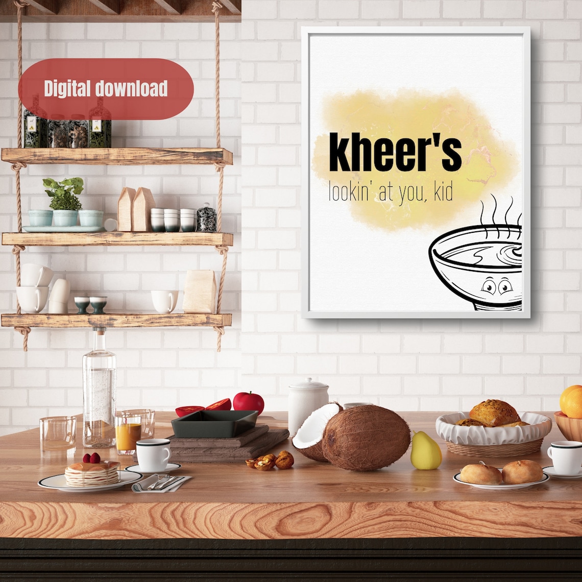 Indian Food Poster, Desi Art, Indian Food Art, Indian Wall Art, Hanging ...