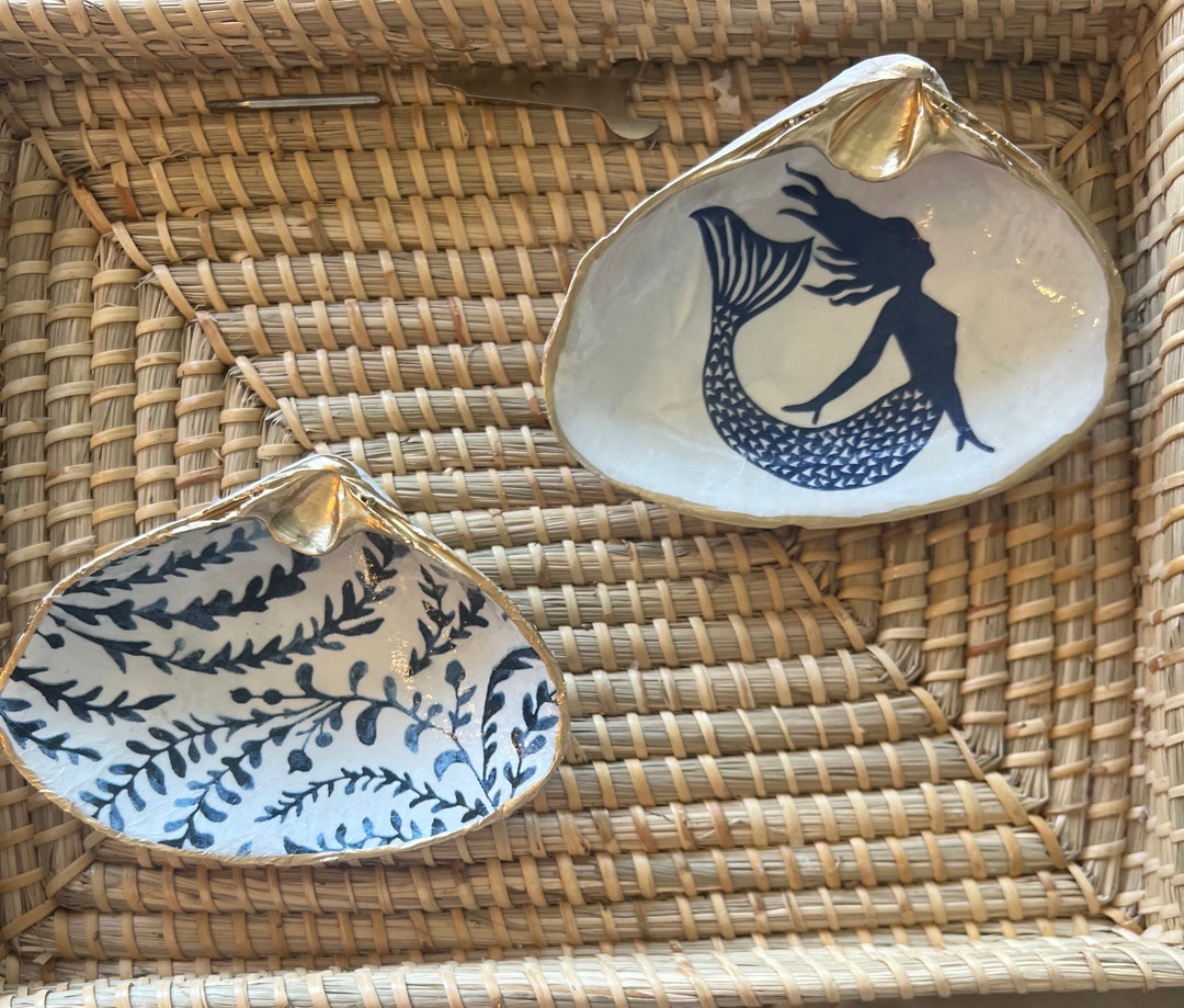Decorative Clam Shells/trinket Trays/jewerly Trays - Etsy