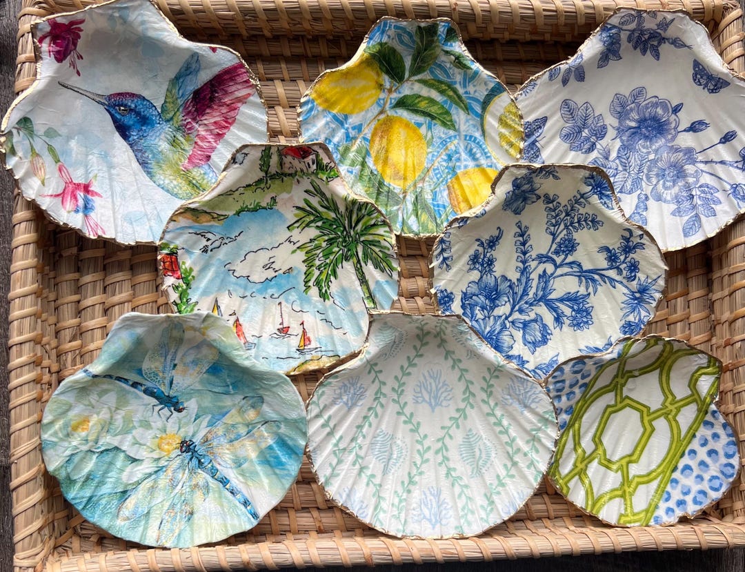Coastal Scallop Shell Ring Dish: Beach Home Decor - Etsy