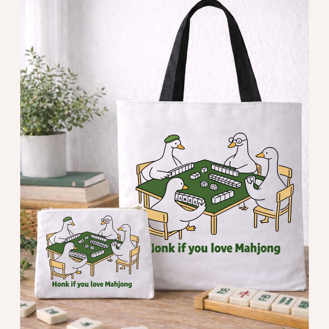 Mahjong Tile Bag, Mahjong Accessory Tote Bag Set, Game Tile Bag ...