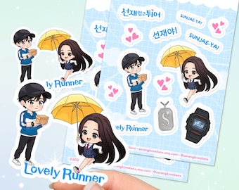 Lovely Runner Kiss-cut Stickers, Kdrama Lovely Runner Stickers, K-drama ...