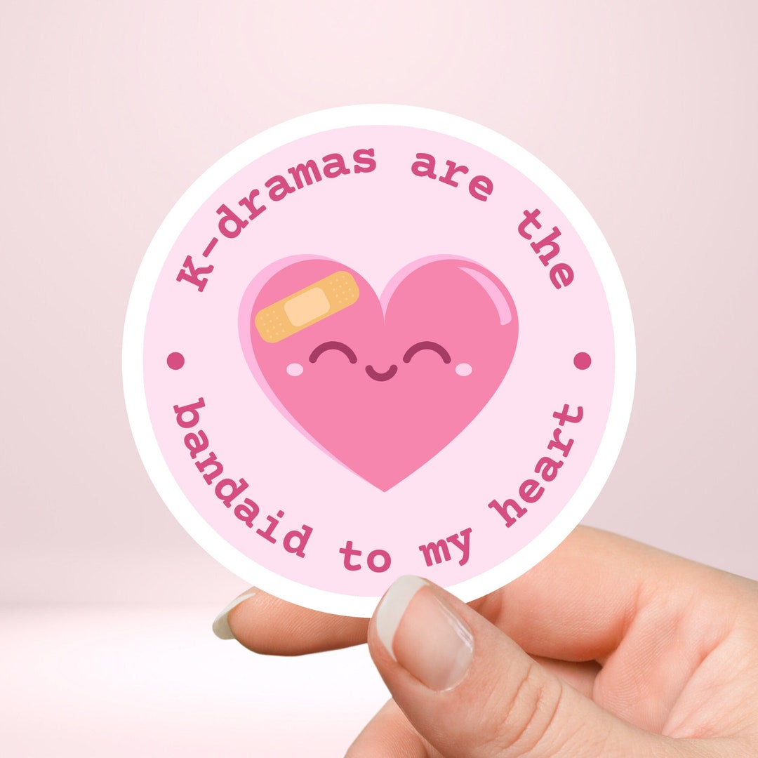 K-drama Sticker - Heart Bandaid - Quality Vinyl Sticker for Kdrama ...