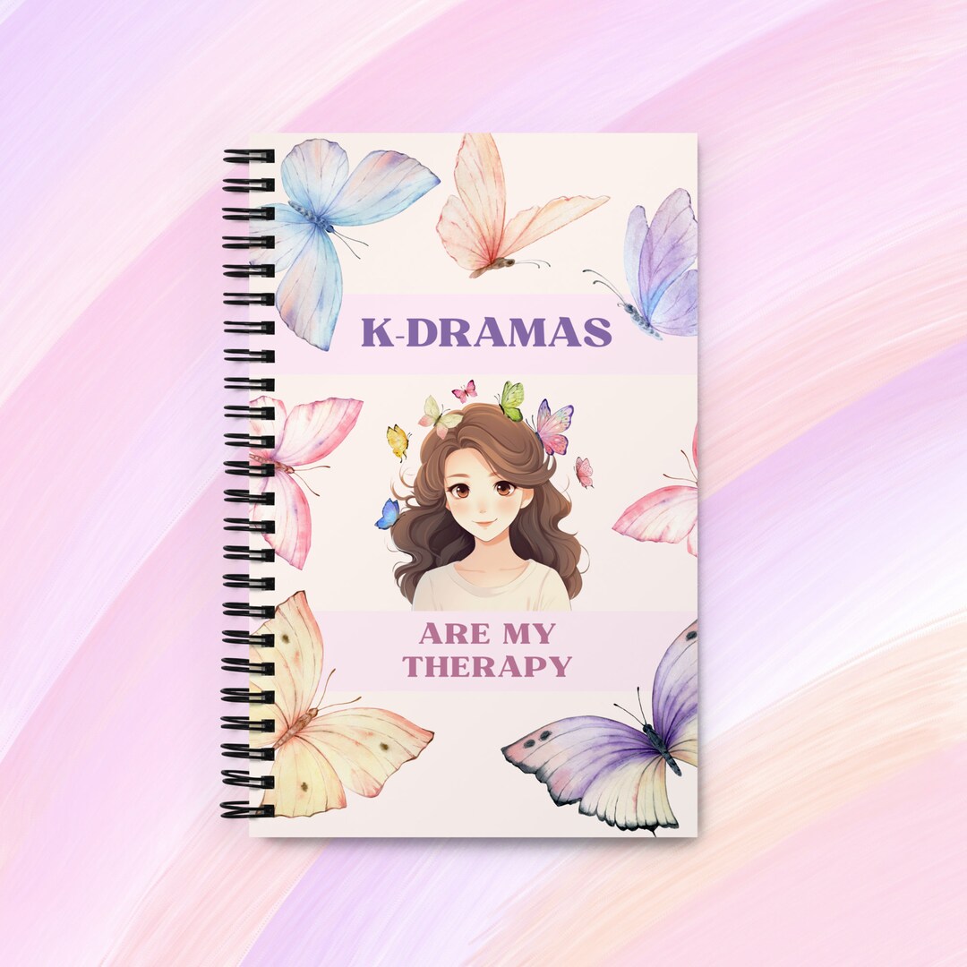 K-drama Notebook: K-dramas Are My Therapy Dotted Journal for - Etsy