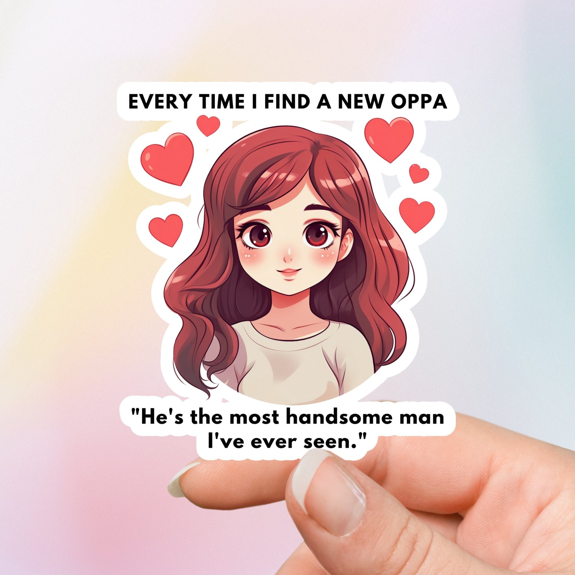K-drama Sticker, Oppa Sticker, Korean Drama Merch, Kdrama Fan Gift ...