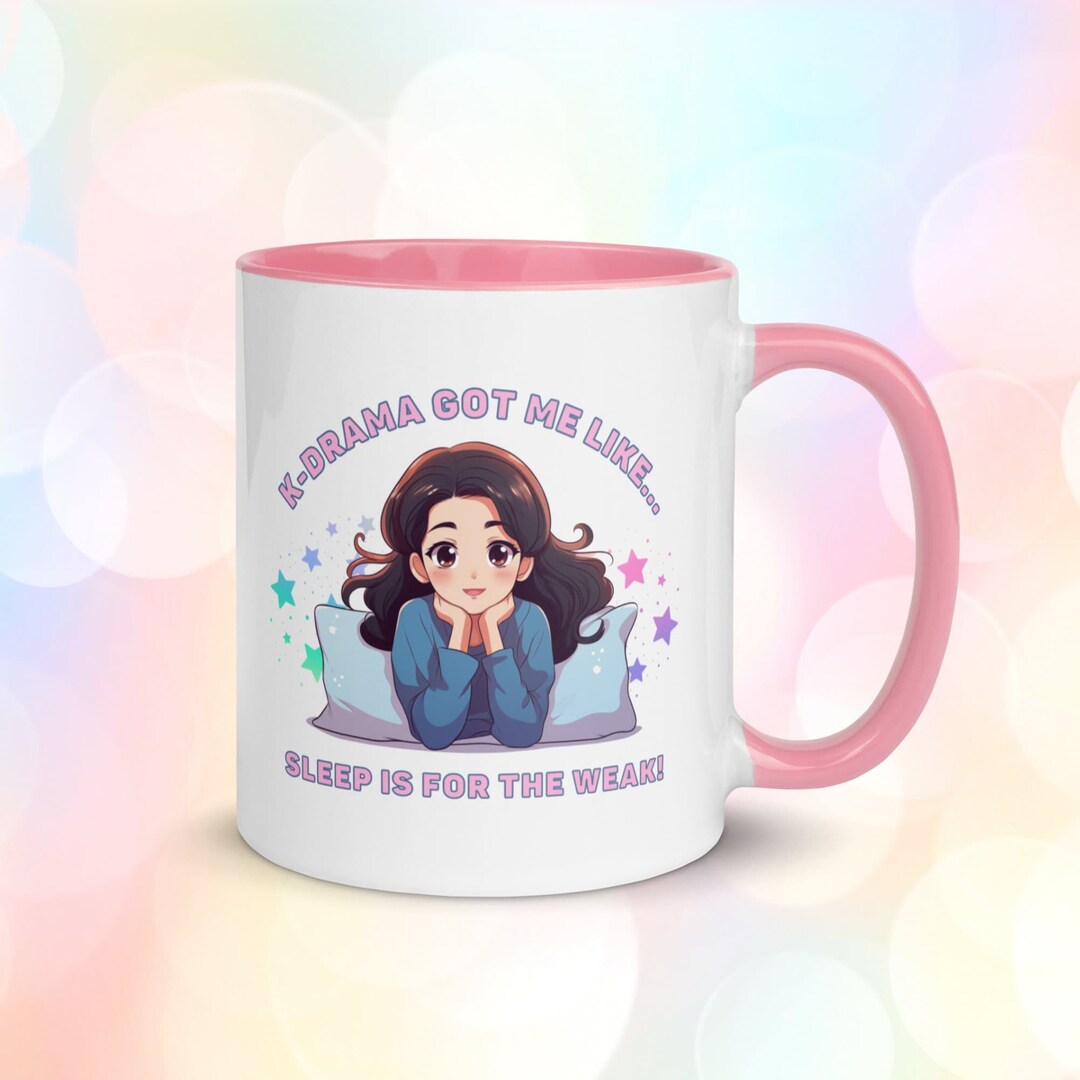 K-drama Mug: Sleep is for the Weak, Korean Drama Ceramic Cup, K-drama ...