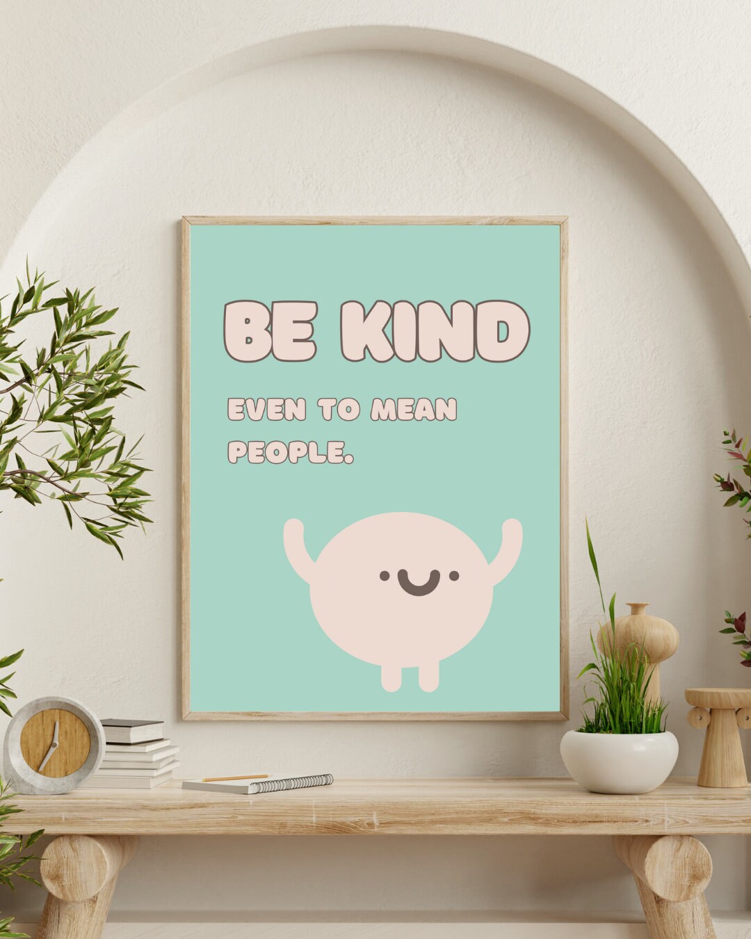 Be Kind Art Print Feel Good Prints Unframed Positive Motivational Happy ...
